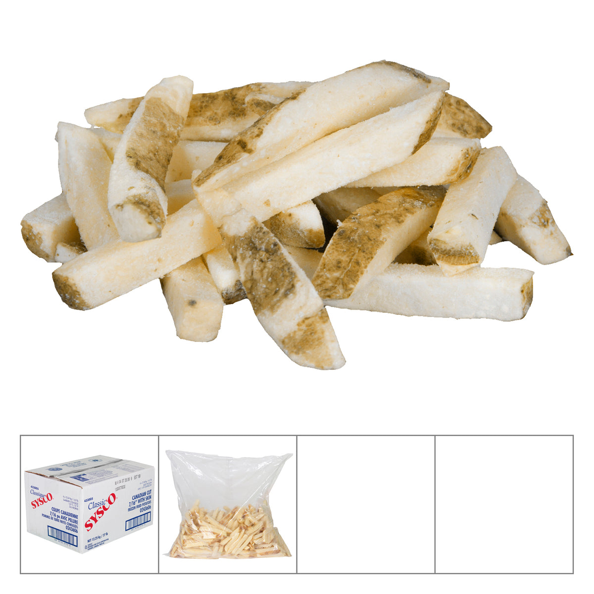Sysco Classic French Fries 7/16 Cut With Skin 6x2.04kg [$0.32/serving]