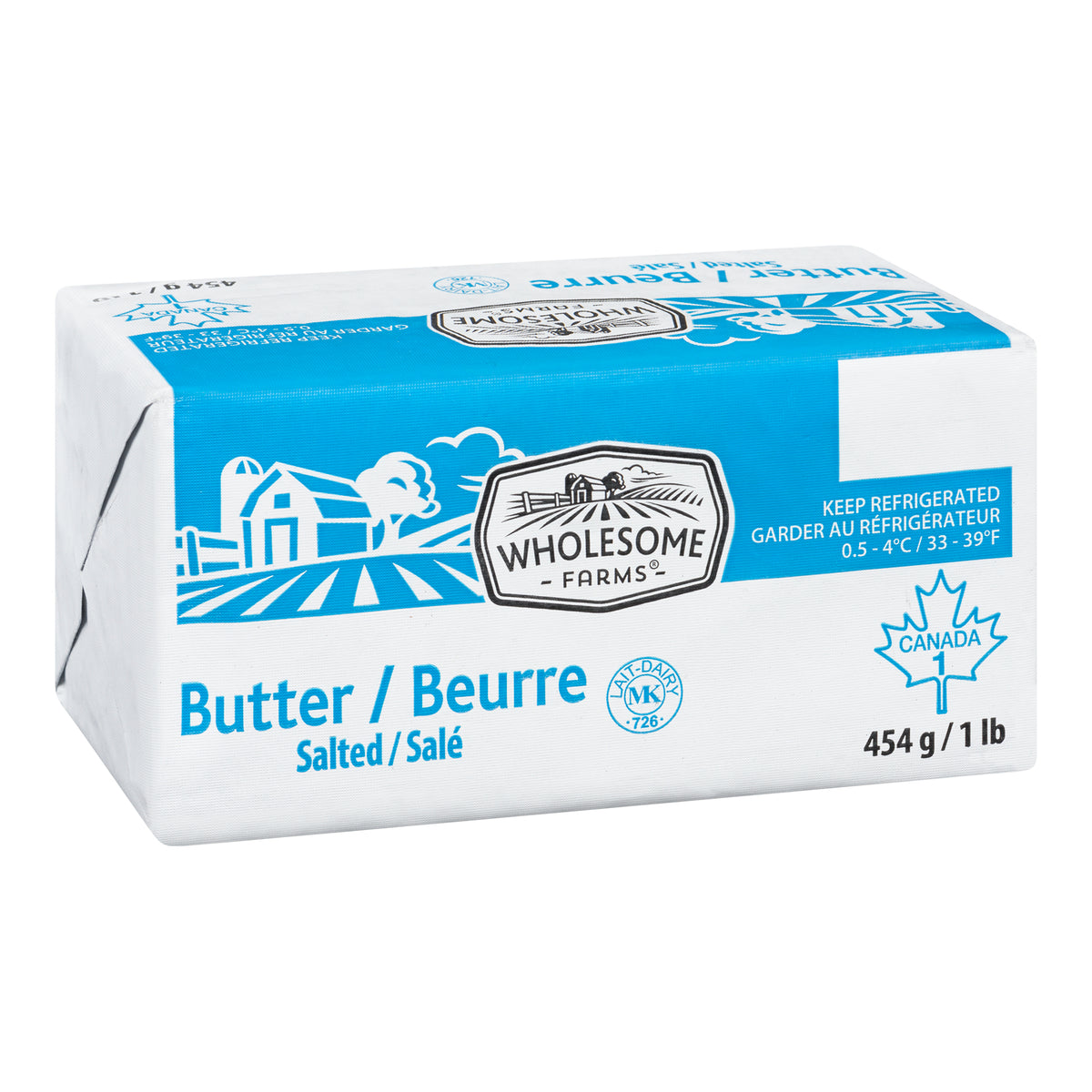 Wholesome Farms Imperial Salted Butter 454g [$6.99/ea]