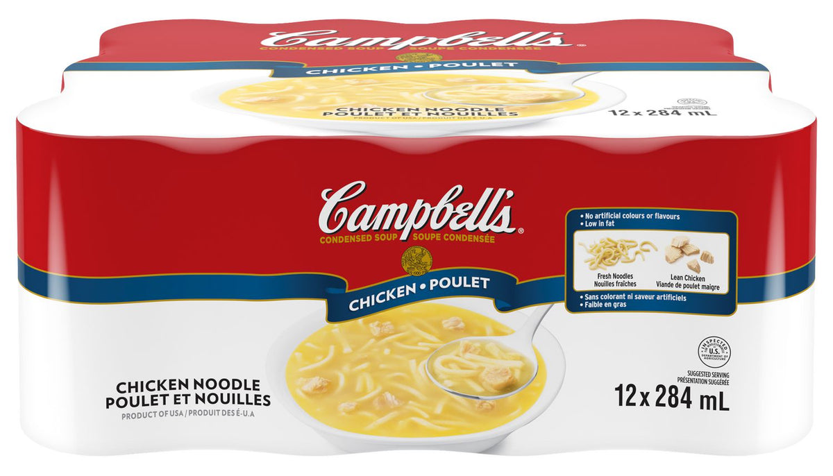 Campbell's Chicken Noodle Soup 12x284ml [$1.91/ea]